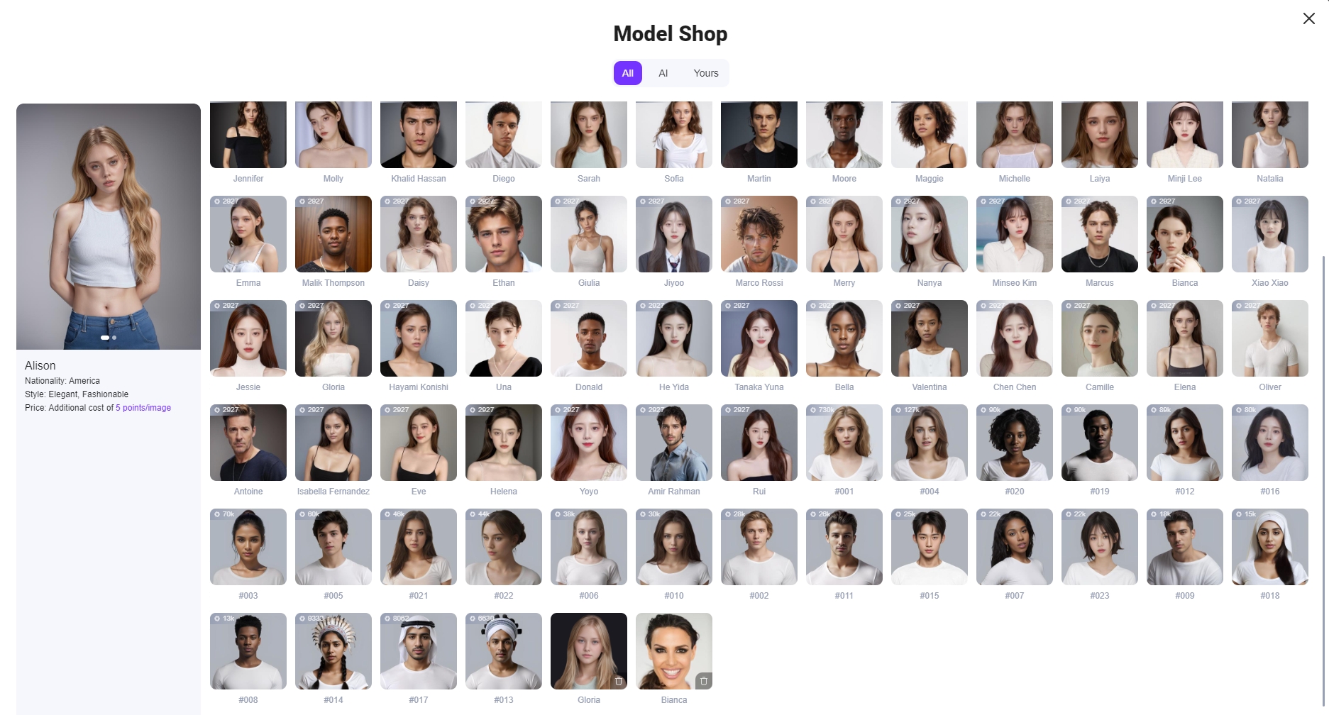 AI Model & AI Product - Groundbreaking Features WeShop AI