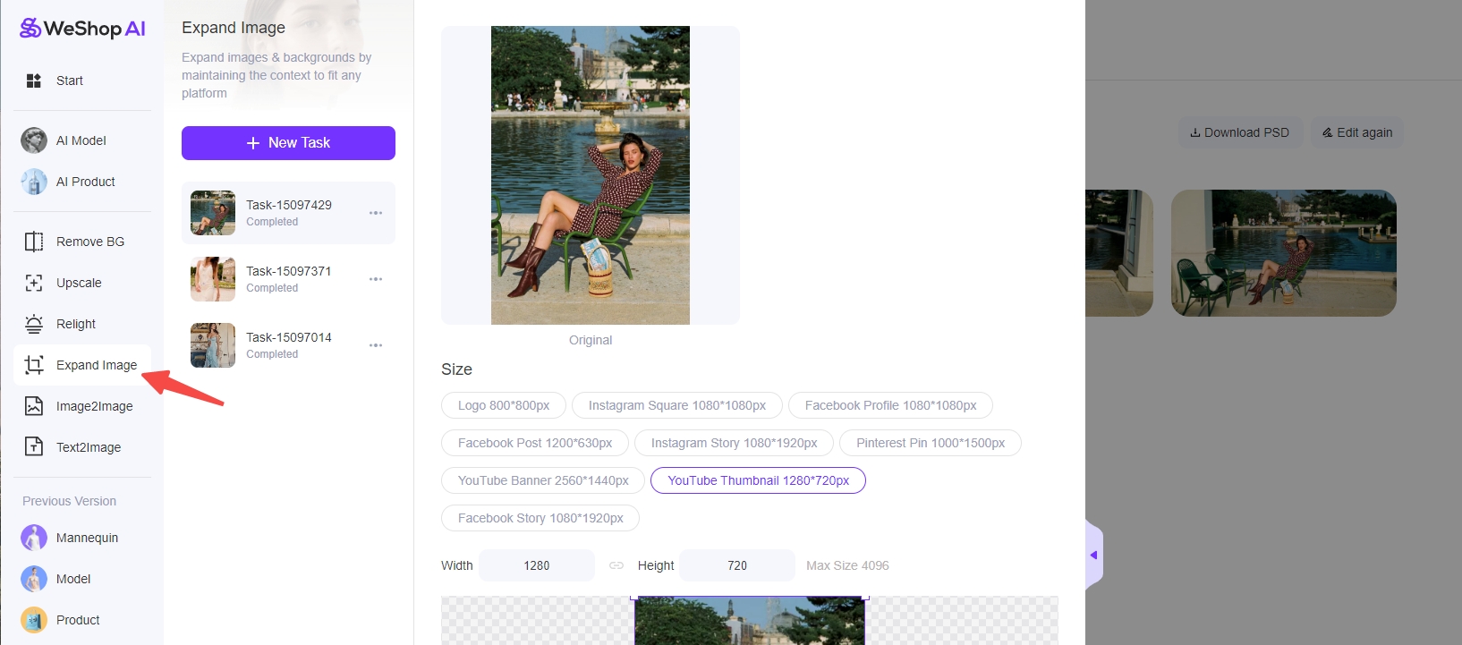 AI Image Expander – Extend Images by AI Outpainting