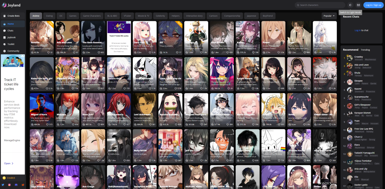 AI Market Watch: Joyland AI Anime Platform – WeShop AI Blog