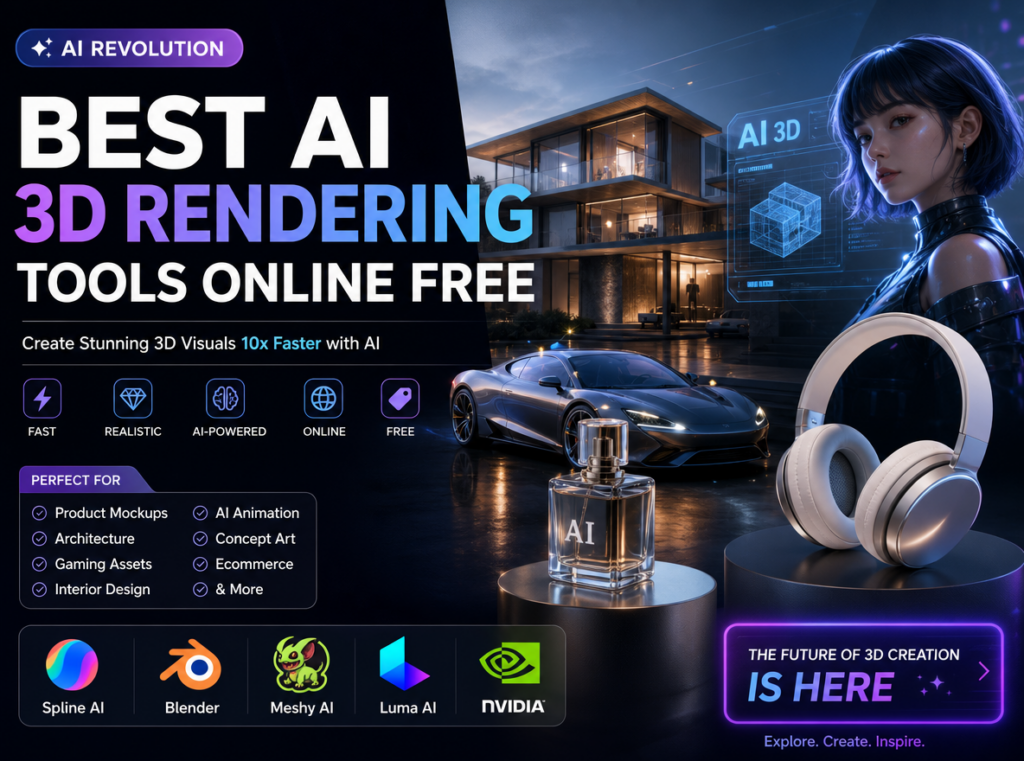 AI 3D Rendering Tools Online: 5 Picks That Actually Matter WeShop AI Blog